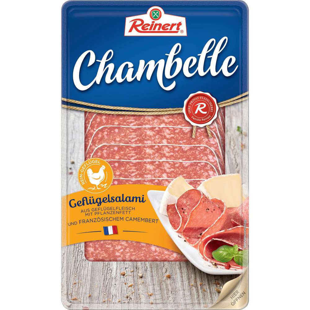 Chambelle Geflügelsalami von Reinert ⮞ Ansehen | Globus