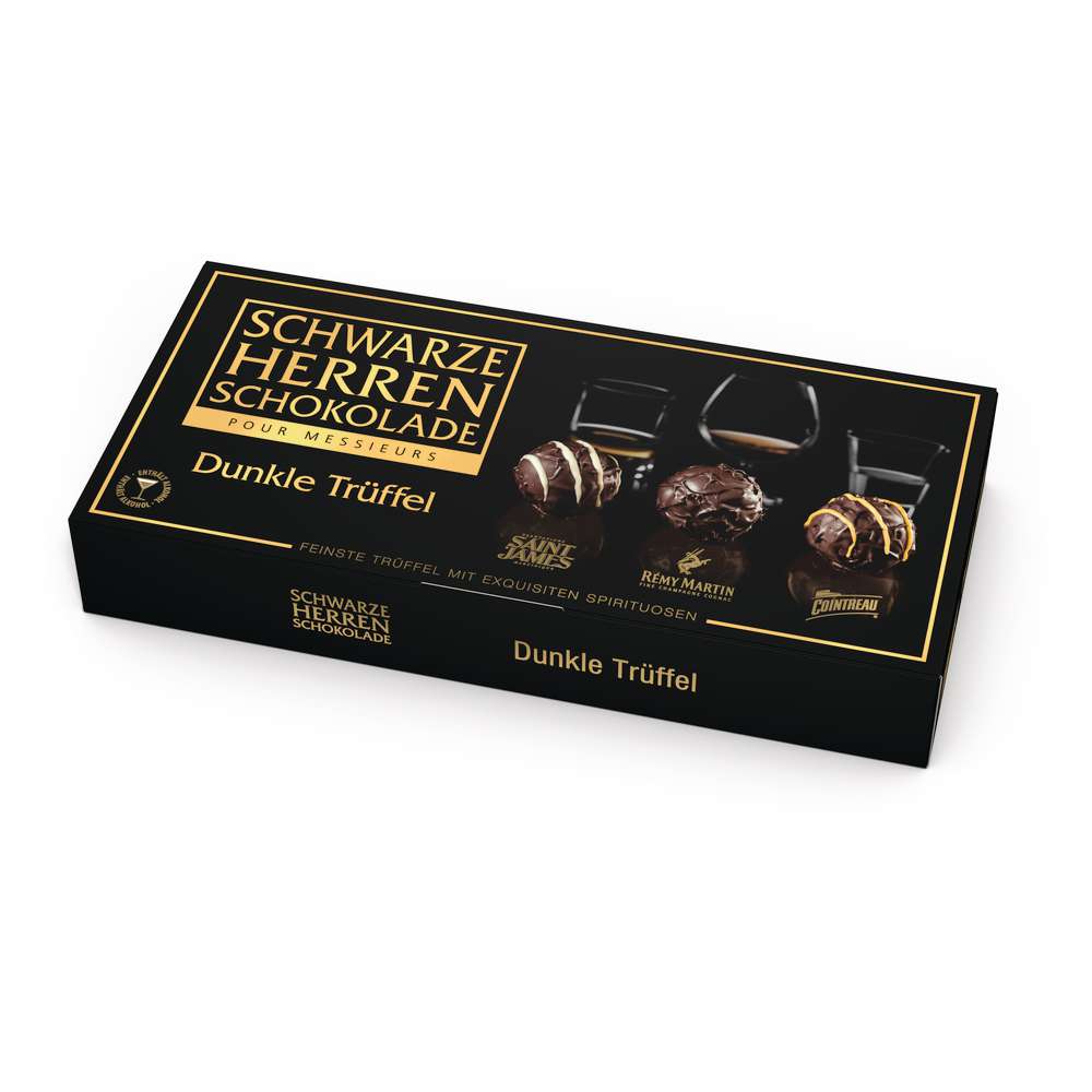 Tafelschokolade, Dunkle Trüffel von Schwarze Herrenschokolade
