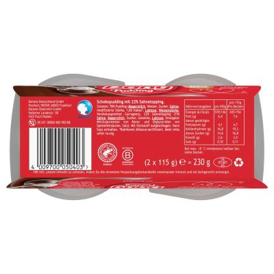 Dany Sahne Pudding, Schoko von Danone ⮞ Ansehen | Globus