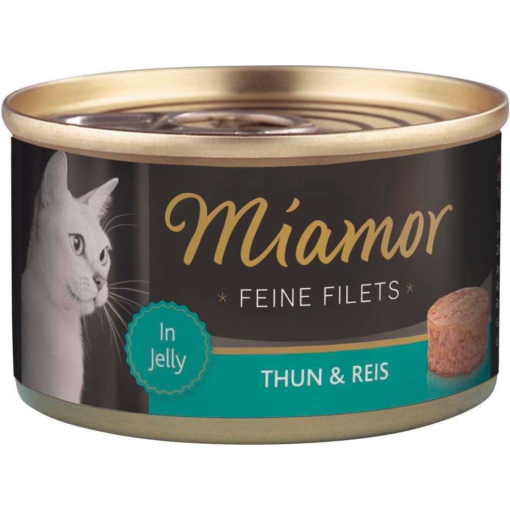 Katzen-Nassfutter Feine Filets, Thunfisch/Reis von Miamor