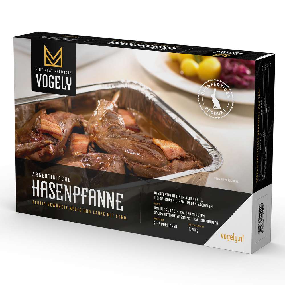 Hasenpfanne argentinisch, tiefgekühlt von Vogely ⮞ Globus