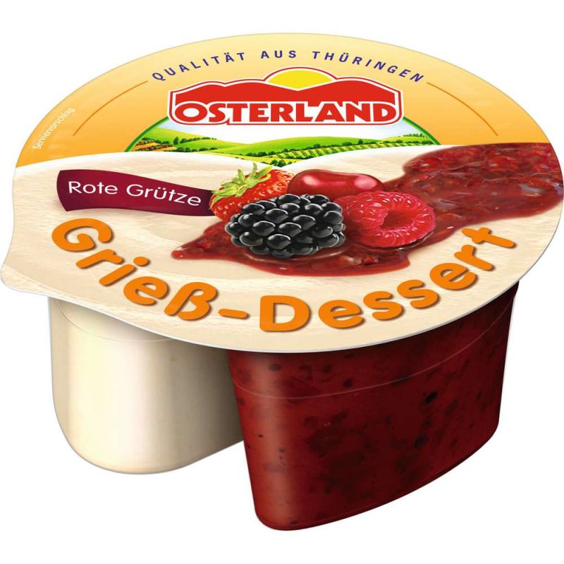Grieß-Dessert, Rote Grütze von Osterland ⮞ Ansehen | Globus