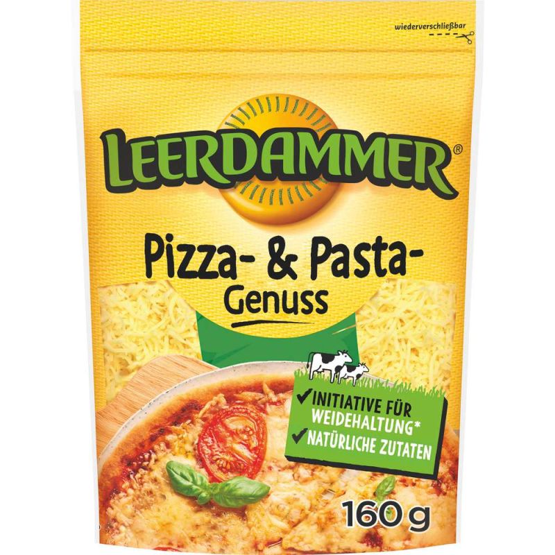 Reibekäse, Pizza & Pasta Genuss von Leerdammer ⮞ Globus