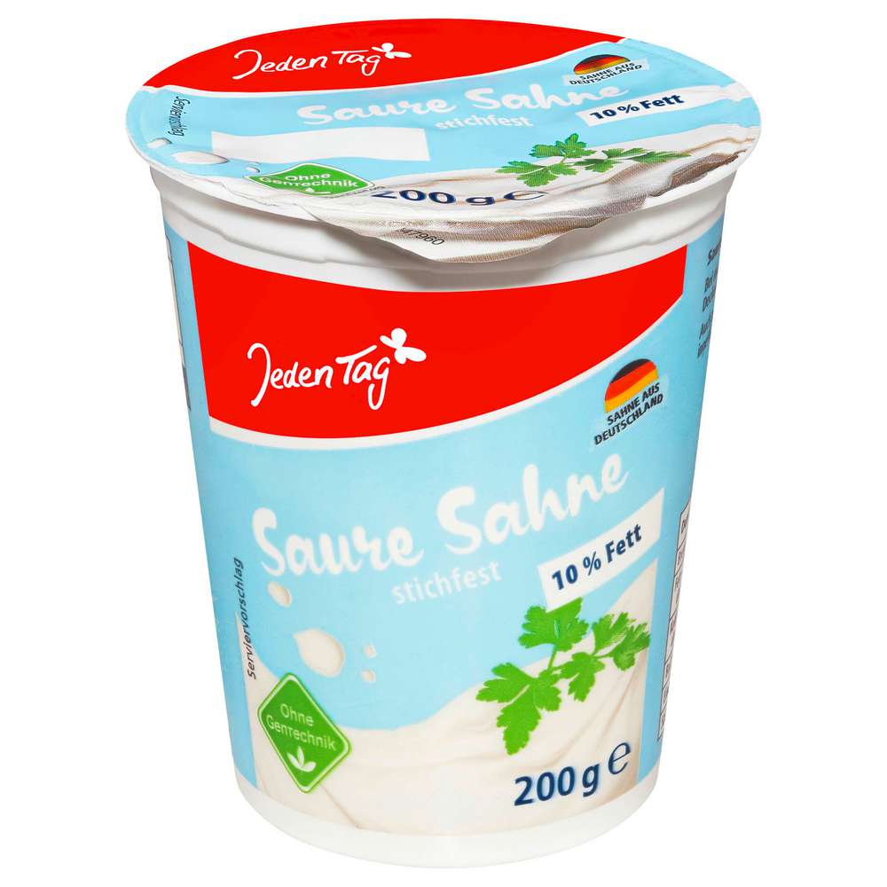 Saure Sahne 10 % Fett von Jeden Tag ⮞ Mehr erfahren | Globus